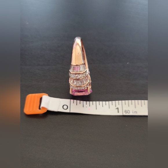 HSN | Jewelry | Nwot Womens Rose Gold Pink Topaz Ring | Poshmark